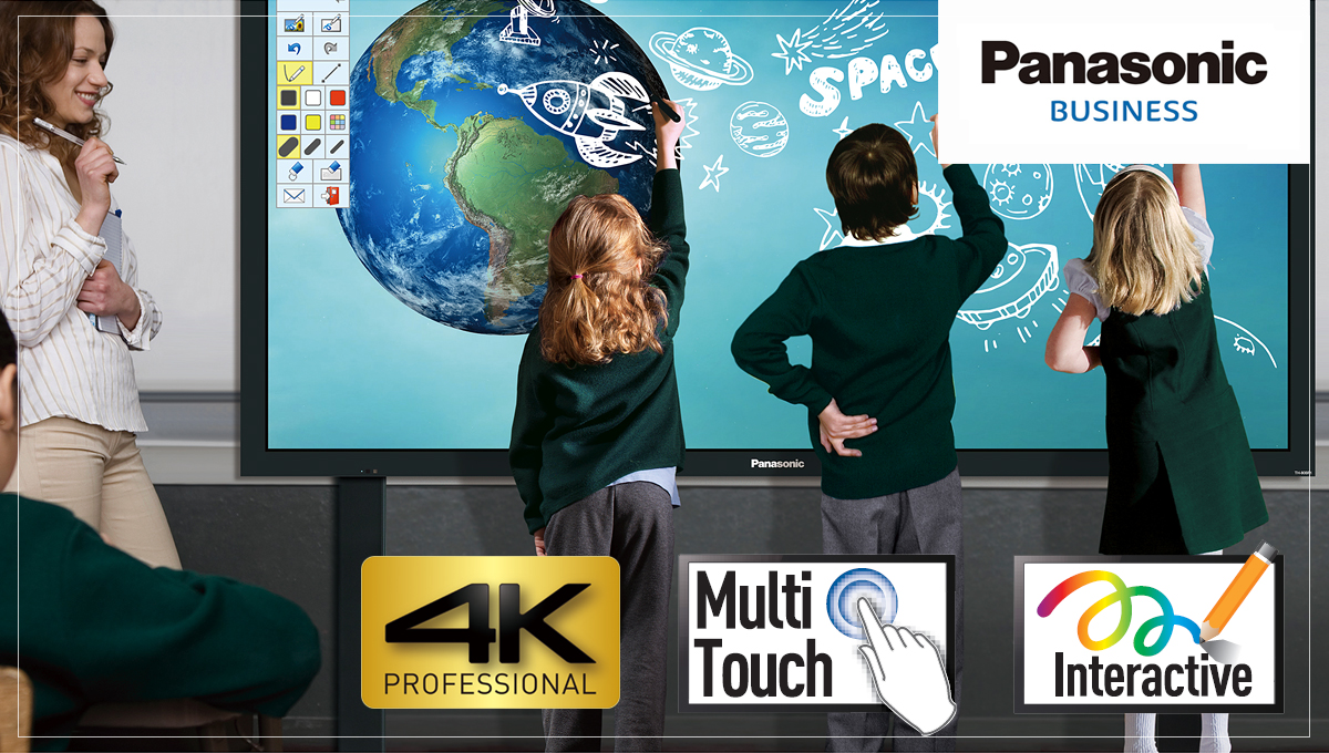 Panasonic Interactive 4K/Full HD Touch-Screen Whiteboards