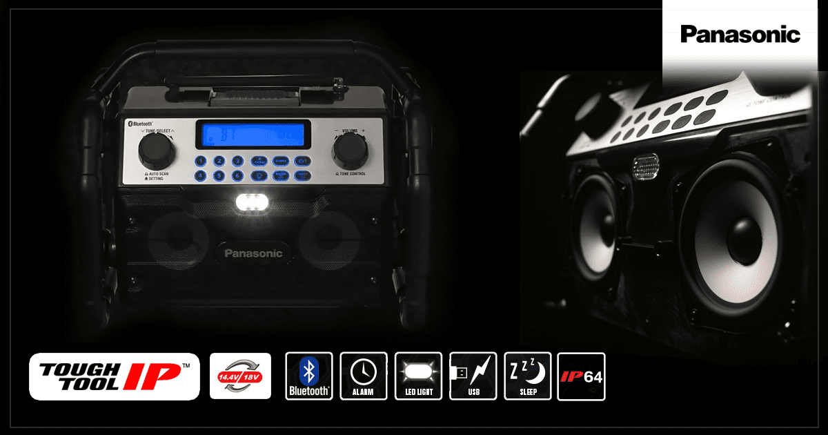 Add a tough jobsite radio to your power tools box | Panasonic Australia ...