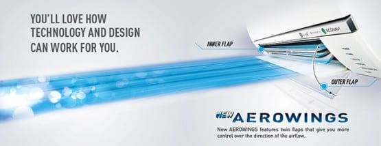Our new air conditioners iAUTO-X and AEROWINGS cool faster and smarter ...