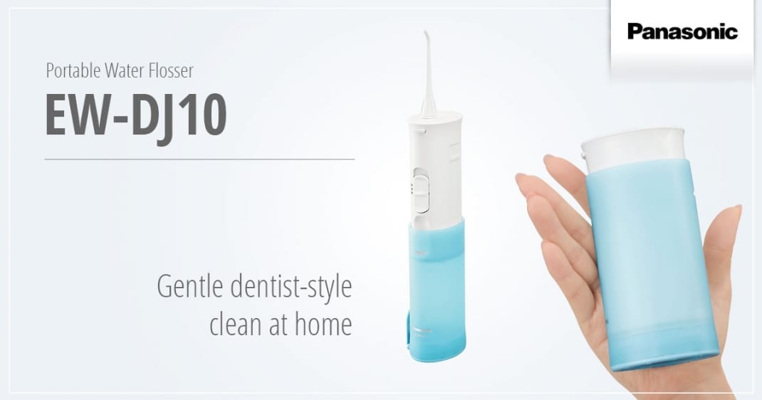 Gentle dental care with a Panasonic portable water flosser | Panasonic ...